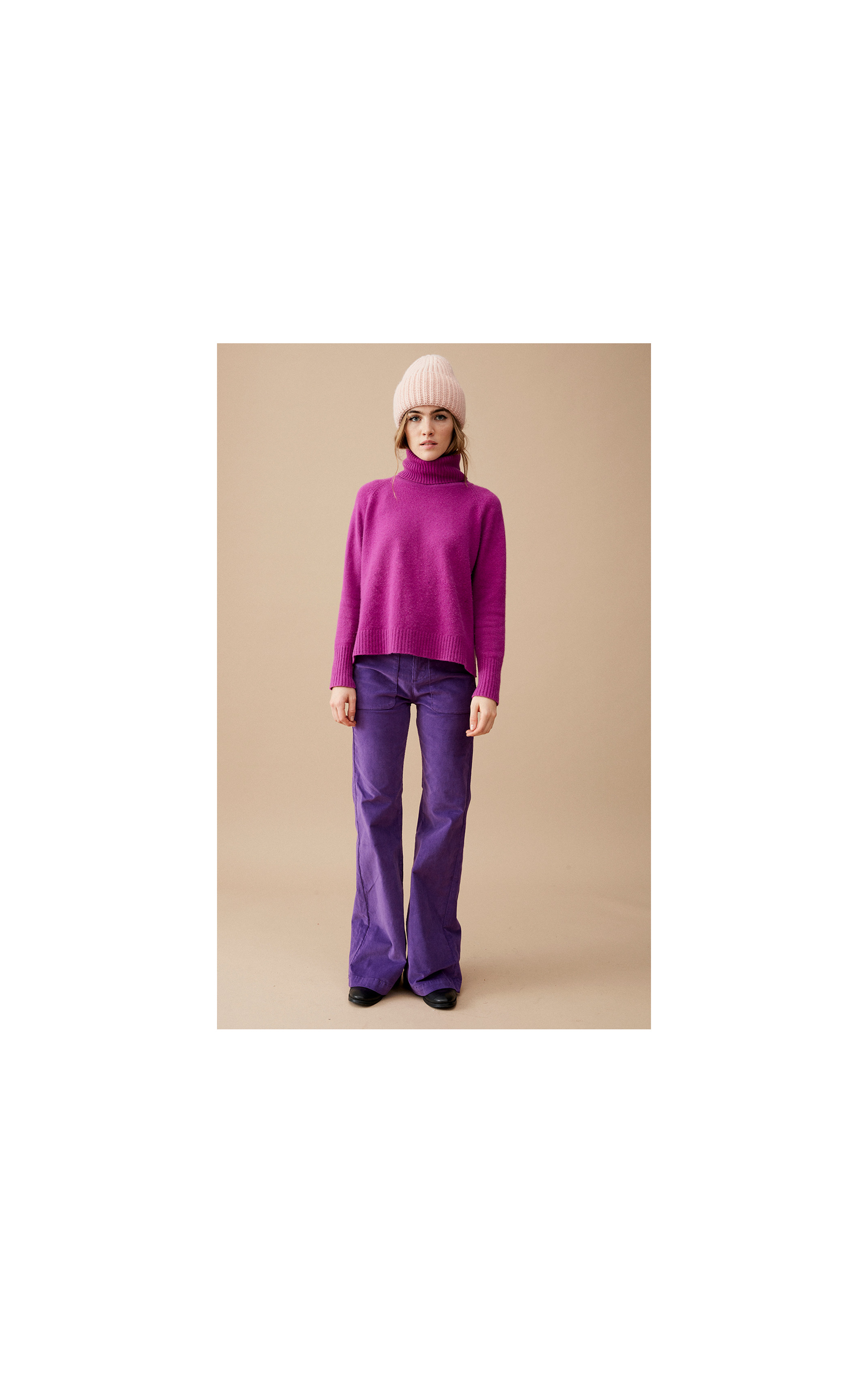 Pantalon velours Elisabeth Violet Mauve | Wild