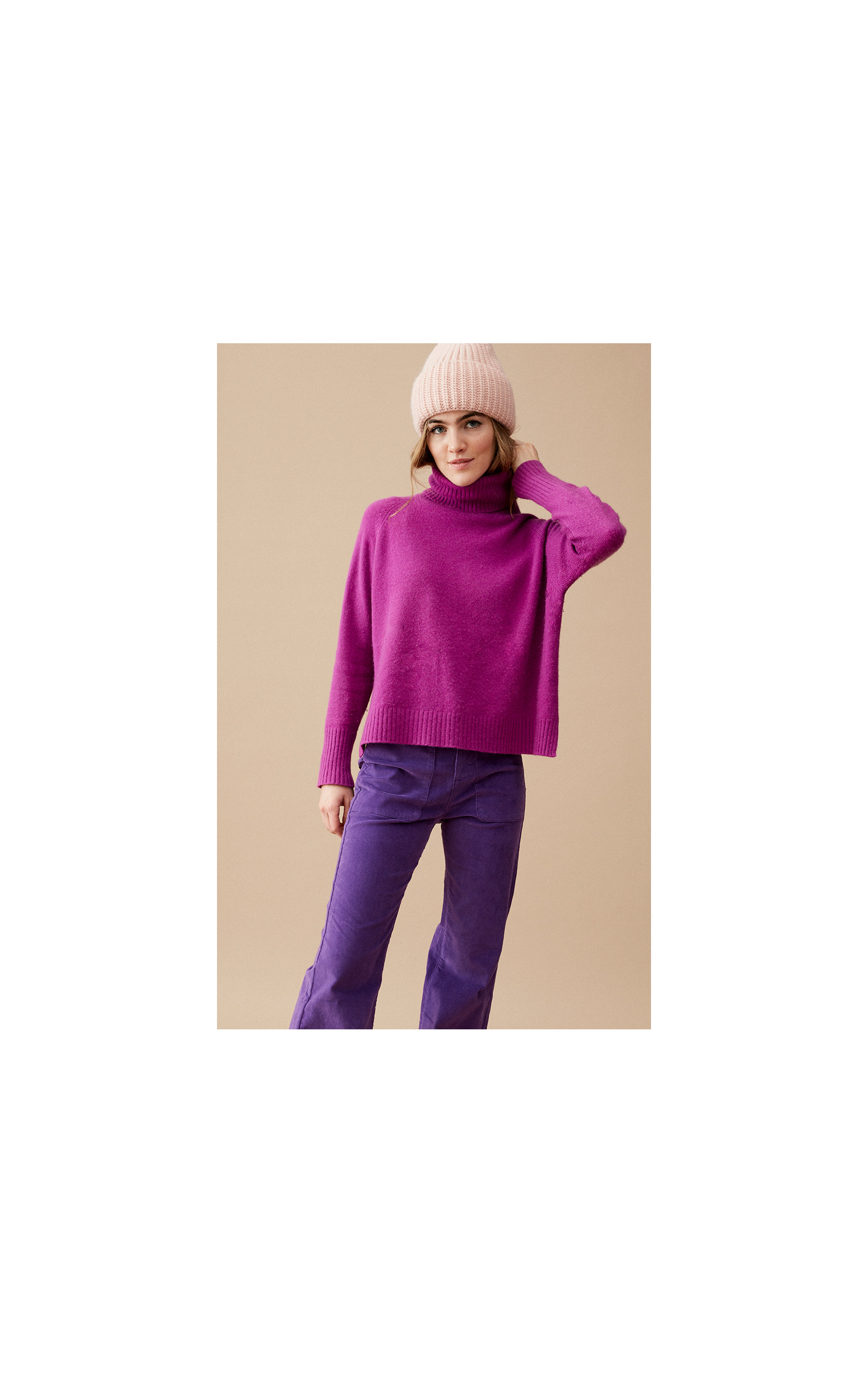 Pantalon velours Elisabeth Violet Mauve | Wild