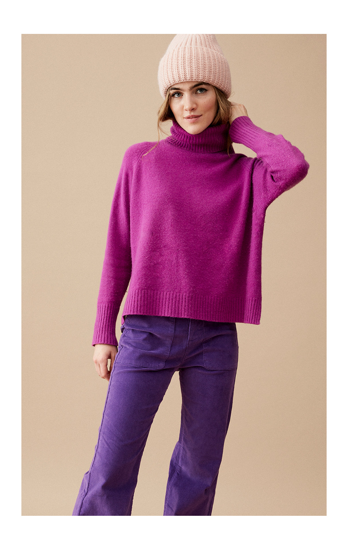 Pantalon velours Elisabeth Violet Mauve | Wild