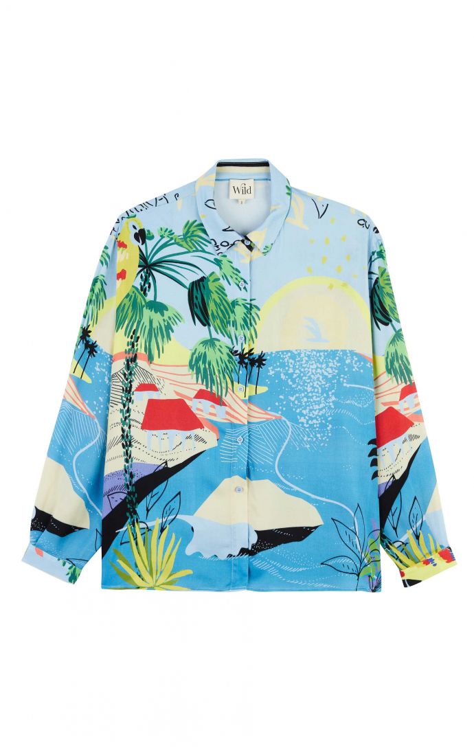 Chemise Bonaventure Vacanze Bleu | Wild
